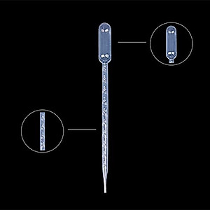 100Pcs Plastic Transfer Pipettes by KoberrLi, 3ml Disposable Calibrated Droppers for Essential Oils, Science Laboratory,DIY Projects