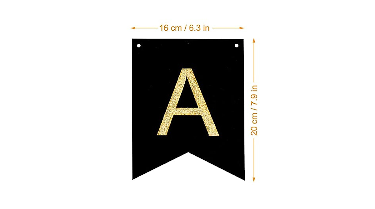 AHAYA Congratulations Banner for Graduations & Events - Gold & Black
