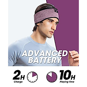 Fulext Bluetooth Headband Headphones, Sleep Headphones For Side Sleepers - Sleeping Comfortable with Thin Speaker Microphone Handsfree Best Gift Ideas Women Men