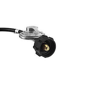 LS'BABQ 6 Ft Propane Adapter Hose with Regulator for Blackstone 17 inch and 22 inch Table Top Griddle, Replacement Parts Connect to Large Propane Tank