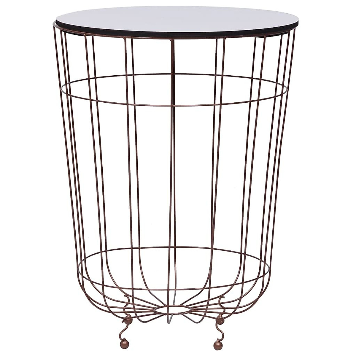 QJBSAVVA Coffee Table Gold Ø 15.7",Entrance Table Tray Tables Center Table Low Table Suitable for Meeting Rooms, Reception Rooms, Offices