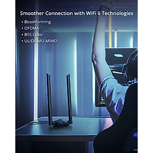 BrosTrend AX1800 USB WiFi 6 Adapter for Long Range and AC1200 Wireless USB WiFi Network Adapter for Laptop, Desktop PC