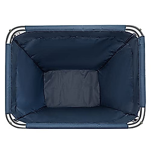 VEVOR Basket Truck, 12 Bushel Steel Canvas Laundry Basket, 3" Diameter Wheels Truck Cap Basket, Canvas Laundry Cart Usually Used to Transport Clothes, Store Sundries Suitable for Hotel, Home