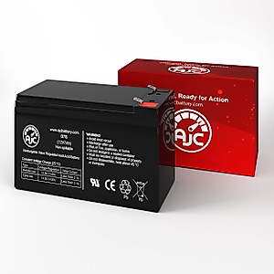 AJC Battery Compatible with Leoch DJW12-7.0 12V 7Ah Sealed Lead Acid Battery