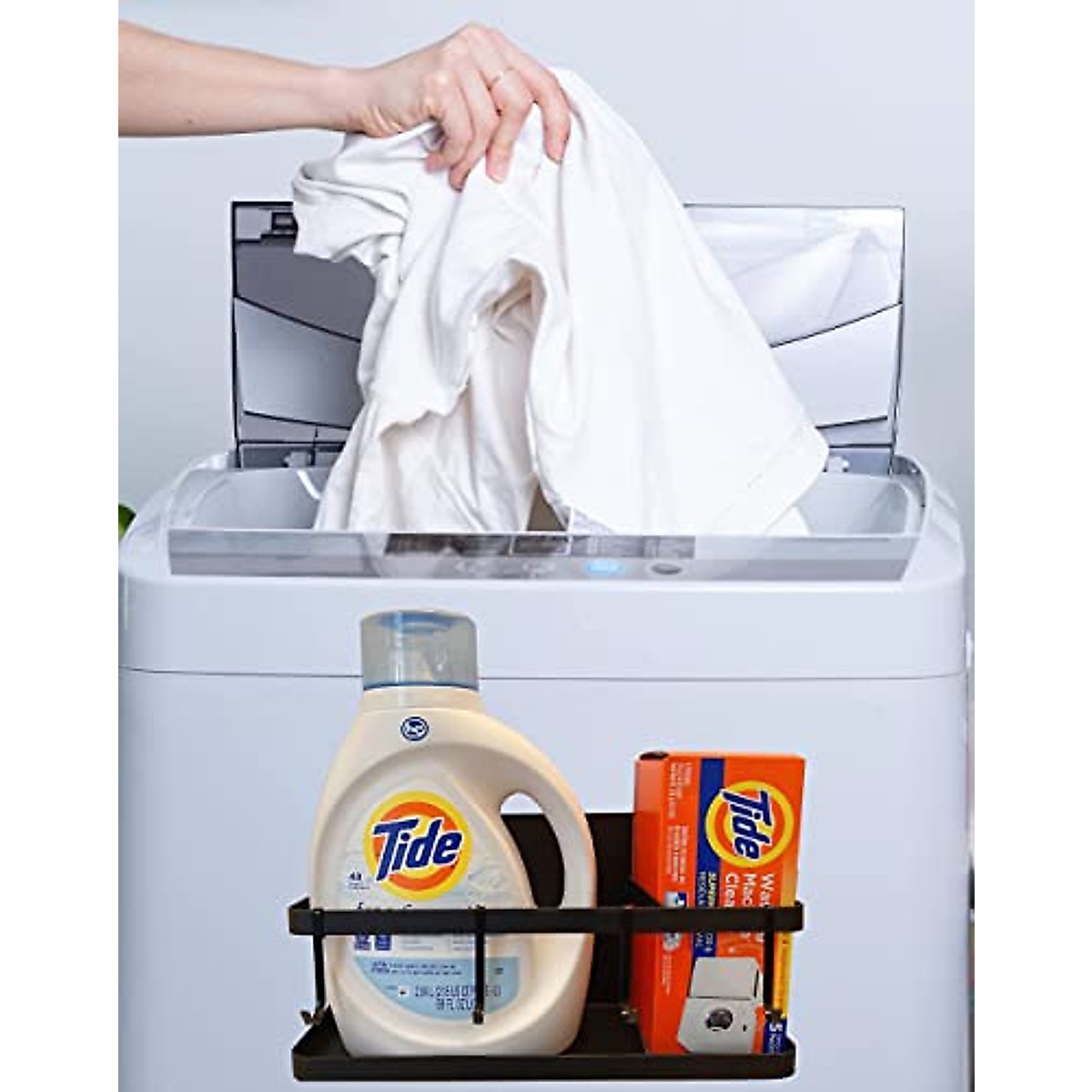 Lenotion Large Heavy Duty Magnetic Spice Rack-Magnetic Organizer for Refrigerator-Magnetic Wine Rack - Heavy Duty Magnet - 12" Wide - Black…