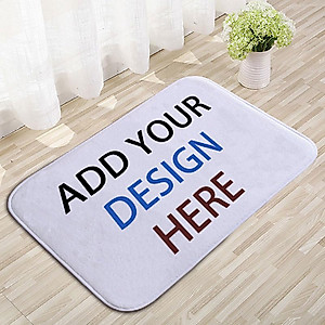 Personalized Custom Rug Area Carpet with Your Image Photo, Customized Carpet Anti Slip Washable Door Mat Decoration for Home Bedroom Living Room Office Garden