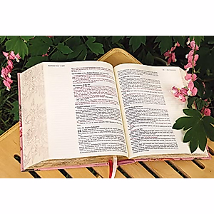 NIV, Artisan Collection Bible, Cloth over Board, Pink Floral, Designed Edges under Gilding, Red Letter, Comfort Print