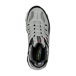 Skechers mens Afterburn M. Fit Wonted Loafer, Gray/Black, 14 US