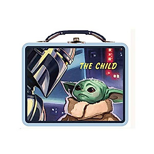 The Tin Box Company 347647-11 The Mandalorian Baby Yoda Tin Metal Large Lunch Box