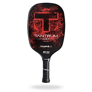 TMPR Sports Tantrum GXT - Pickleball Paddle, Red, Heavy Weight (8.1-8.2 oz)
