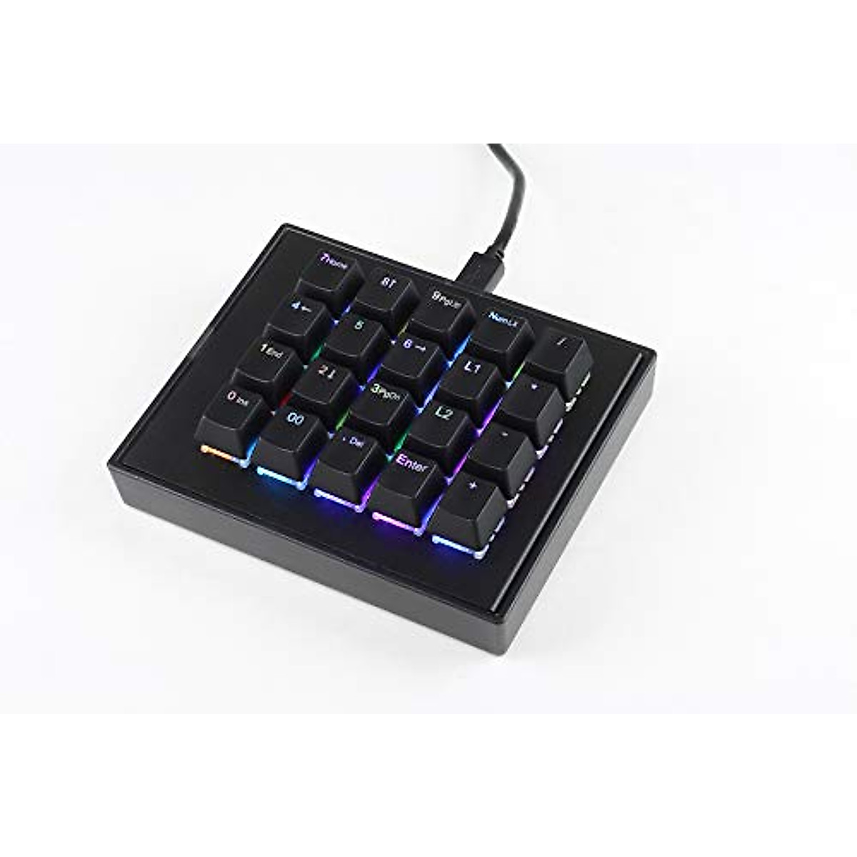 Max keyboard Falcon-20 Programmable Macropad Mechanical Keyboard, Backlit Multicolor LED, Cherry MX RGB Switch (Cherry MX RGB Brown)