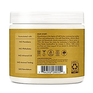 Shea Moisture Deep Treatment Hair Mask to Promote Healthy Hair Growth, Raw Shea Butter with Sea Kelp & Argan Oil, Curly Hair Products, Family Size, 16 Oz