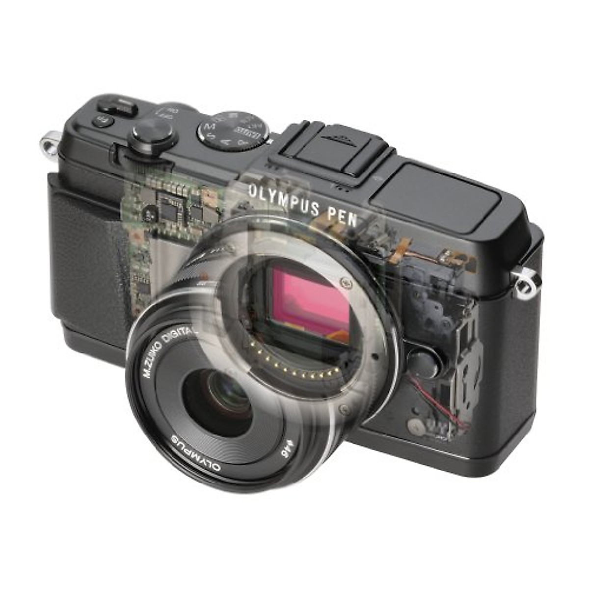 Olympus E-P5 16.1 MP Mirrorless Digital Camera with 3-Inch LCD and 17mm f/1.8 Lens (Black)