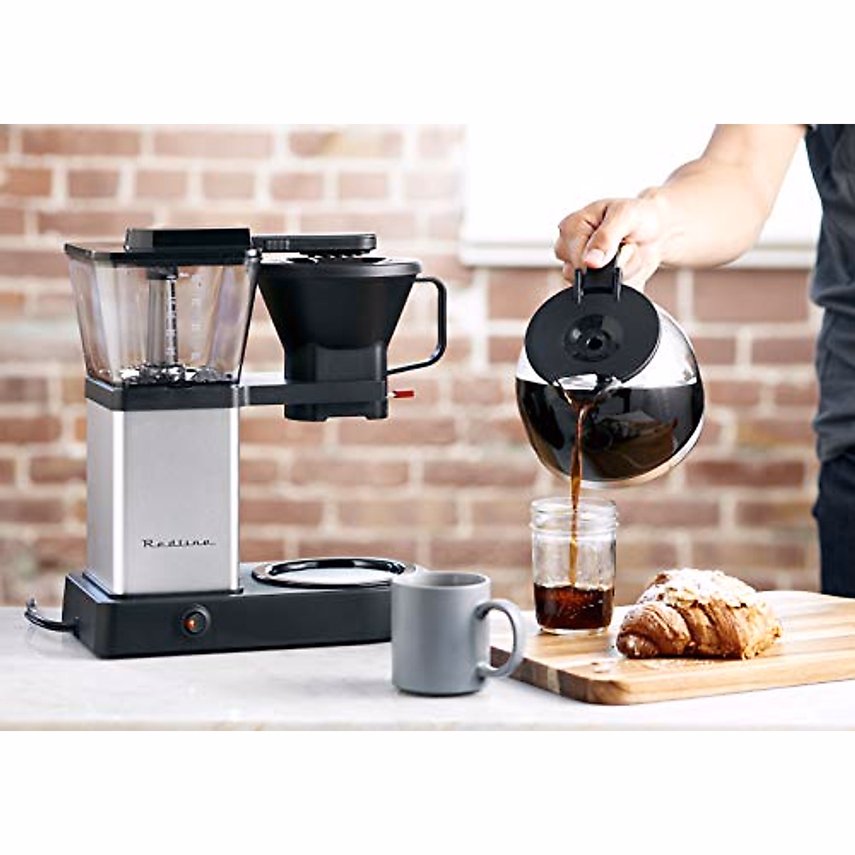 Redline MK1 Coffee Brewer (195-205 Optimum Brew Temperature, Pre-Infusion Mode Included).
