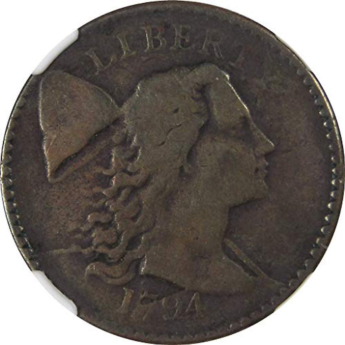 1794 Head of 94 S-51 Liberty Cap Large Cent F Details NGC SKU:CPC424