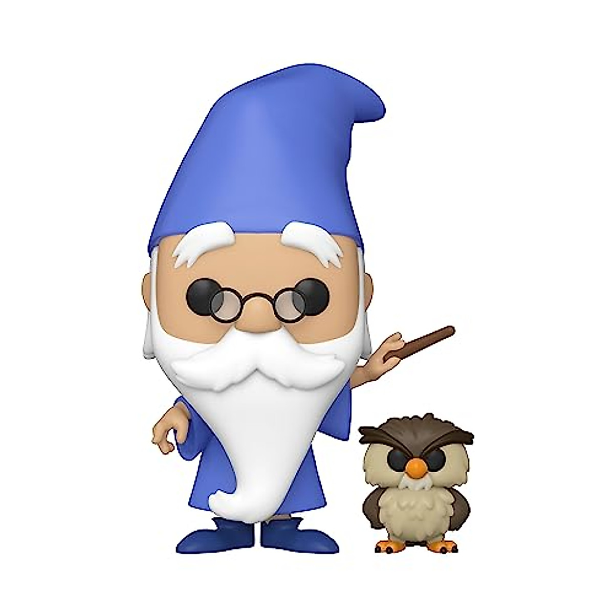 Funko POP Pop | Buddy Disney: Sword in The Stone - Merlin with Archimedes, Multicolor, 49152