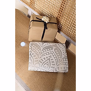 THE ART BOX Wall Tapestry, Large 82x55" - Inspiring Handmade Indian Mandala Design, Soft 100% Natural Cotton, Delicate Hand Sewn Edges for Bedroom, Living Room Boho Esthetic