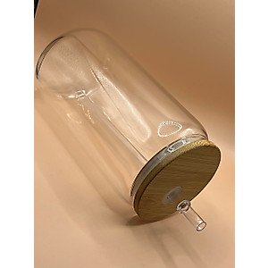 Clear Glass Tumbler Cup with Bamboo Lids and Straw Beer Drinking Can Ice Coffee Glass Mason Jar Tumbler Bridesmaid Gifts 16oz Glasses for Tea Water shower holiday gift sublimation