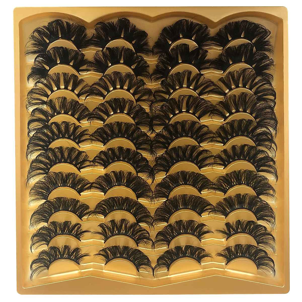 25MM Mink Lashes 25 mm False Eyelashes Long 20 Pairs Pack Dramatic 5D Full Volume Fake Eyelashes 5 Styles Wispy Curly Mink Eyelashes Wholesale, by TIMELABS