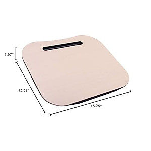 Cusstally Desk Bed Cushion Knee Lap Computer Reading Writing Table Cup Holder Laptop Stand Cushion Desk Office Laptop Portable