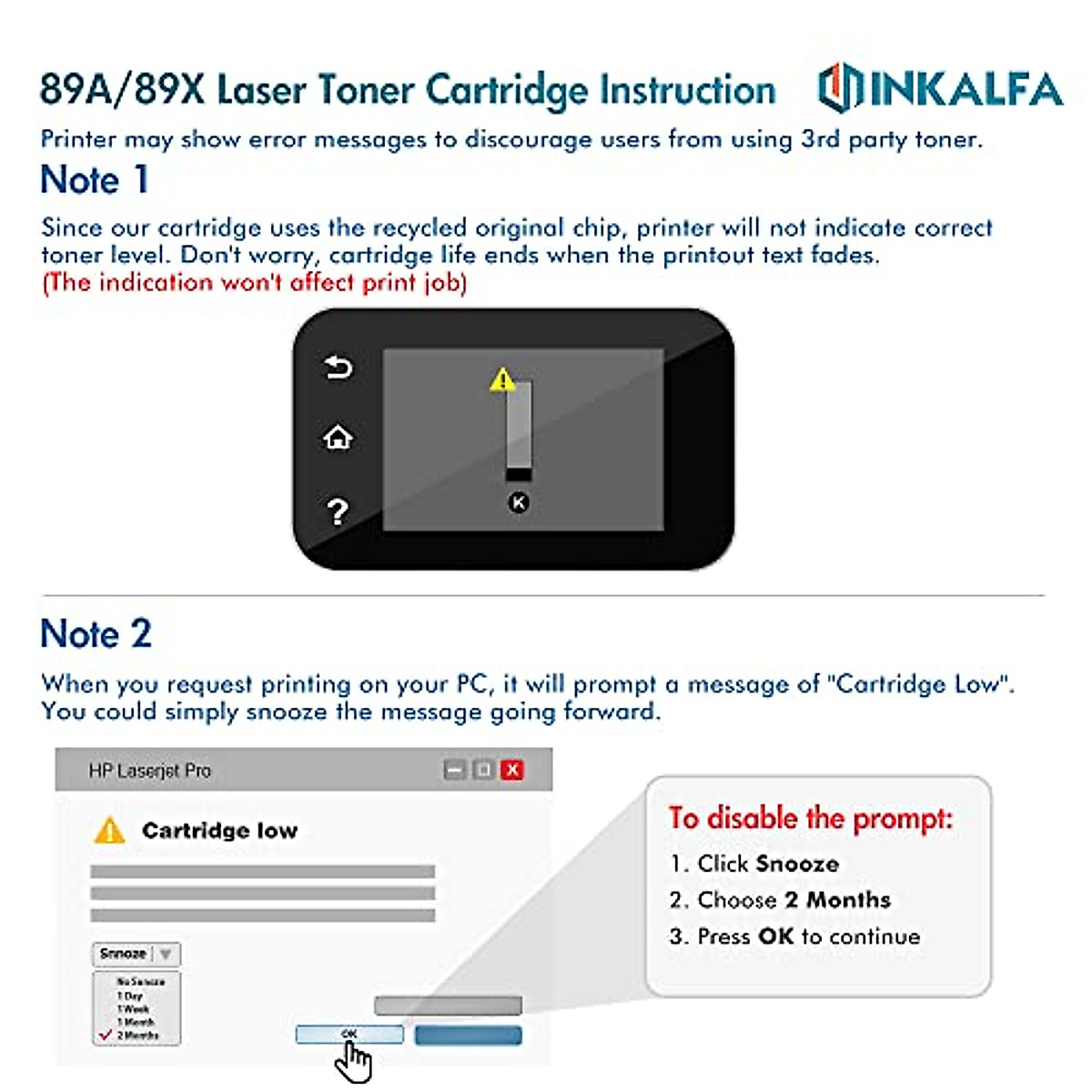 CF289X 89X Black Toner Cartridge: (with Chip) Replacement for HP 89X CF289X CF289A 89A Enterprise M507 M507n M507dn M507x MFP M528dn M528f M528c M528z M528 Series Printer Ink (Black 1-Pack)