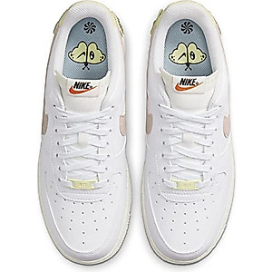Nike Women's AIR Force 1 '07 Next Nature Shoes, White/Boarder Blue/Citron Tint/Pink Oxford, 8
