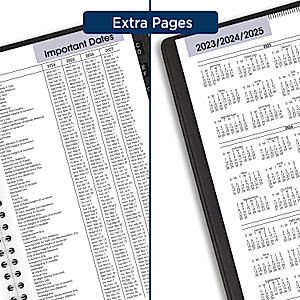 AT-A-GLANCE 2024 Weekly Appointment Book & Planner, 5" x 8", Small, Tabbed Telephone/Address Pages, DayMinder, Black (G2100024)