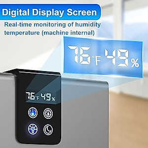 PSOS Dehumidifier, 98 OZ Tank Capacity, Dehumidifiers with Auto Shut Off, Quiet Operation,Portable Dehumidifier for Home, Basement, Bedroom, 890 sq.ft Coverage Area