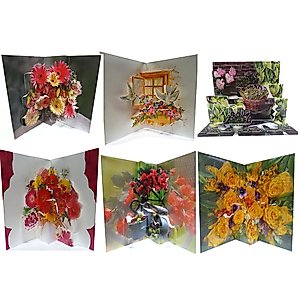 Deluxe Pop Up Birthday Greeting Card Assortment in a Bulk (12 Pack)