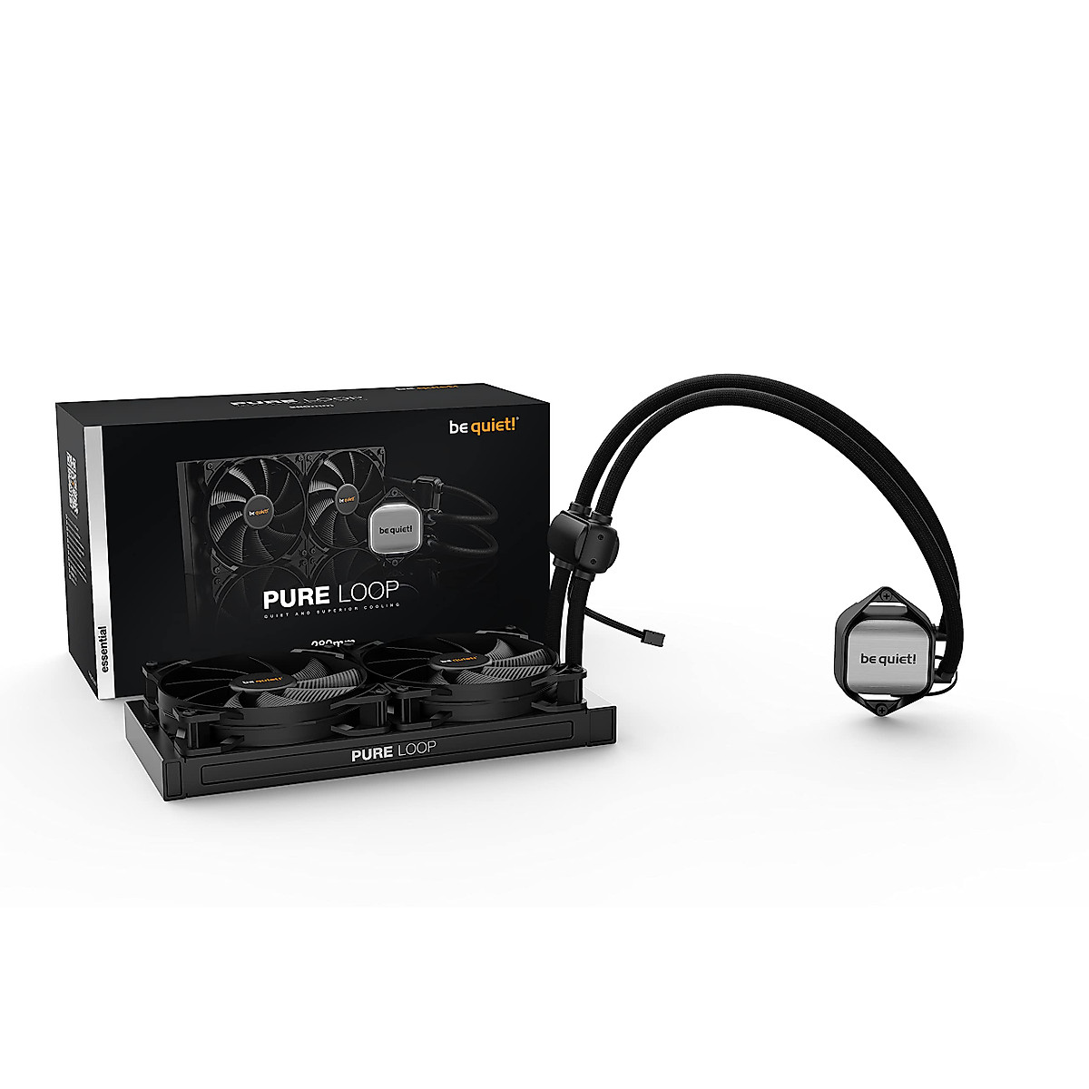 be quiet! Pure Loop 280mm All-in-One Water Cooling System | Intel 1700 1200 2066 1150 1151 1155 2011 Square ILM | AMD4 AMD5 | BW007