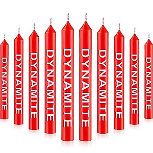 30 Pieces Dynamite Candle Birthday Cake Candle Themed Cake Toppers Decoration Party Candle for Birthday, Baby Shower, Wedding, Video Game Party Supplies