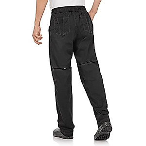 Chef Works Men's Cool Vent Baggy Chef Pants, Black, Medium