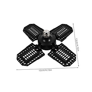 HOMSFOU 1pc Garage Light Garage Ceiling Light Garage Lamp Light for Garage LED Ceiling Light Garage LED Light Garage Warehouse Light Aluminum Black