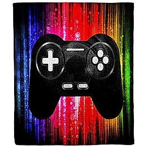 xiheshian Gaming Blanket for Boys Men 50x60 Inch Playstation Gamer Blankets Teen Kids Video Game Throw