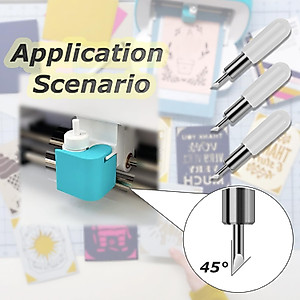 THANMAO 20 PCS Replacement Cutting Blades Compatible with Joy, Cut Vinyl Fabric Carbide Standard Blade Compatible with Joy Machine