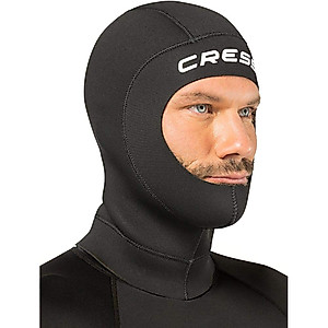 Cressi Solo Hood w/Bib 2 mm, Black, XL