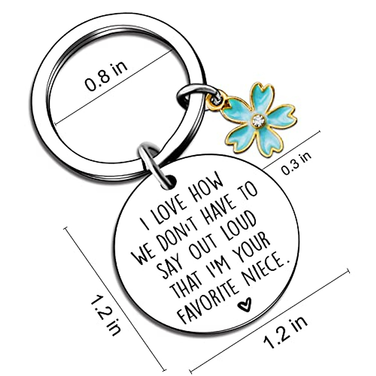 ibiwe Womens Stcoking stuffers Women Stockings Stuffer Adults Teens Teen Boys Girls Christmas Coolest Gifts for Women Aunt Gifts From Niece Aunty Keychain Sweet Birthday Gift for Wedding Thanksgiving