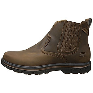 Skechers Men's Relaxed Fit Segment - Dorton Boot,Dark Brown,11 M US