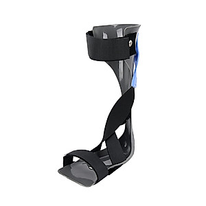WILLQ Foot Drop Orthosis Drop Foot Brace Orthosis Support for ​Drop Foot Nerve Injury Relieve Pressure Keeping Foot Straight Right Angle Low-Profile Heel-Less Design for Optimum Comfort,Left,Middle