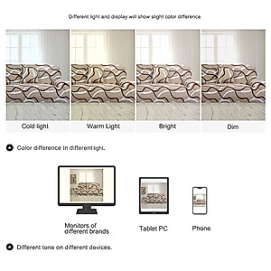 uxcell Stretch Sofa Slipcover Elastic Sofa Cover Chair Furniture Slipcovers Washable Floral Couch Cover, Medium