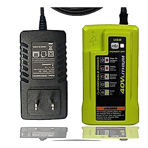 ANOPIW OP403 40V Lithium Battery Charger Replace Ryobi OP403 OP404 W/USB Plug in to Charge OP4015 OP40201 OP4026 OP4026A OP4030 OP40301 OP4040 OP4060 OP4060A OP40601 OP4050 OP4050A …