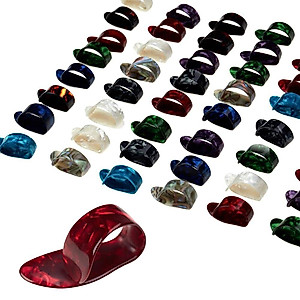 48 Pieces Thumb Finger Picks, Medium, Flat Thumbpicks Celluloid Guitar Thumb Picks for Acoustic Guitar (XG-03)