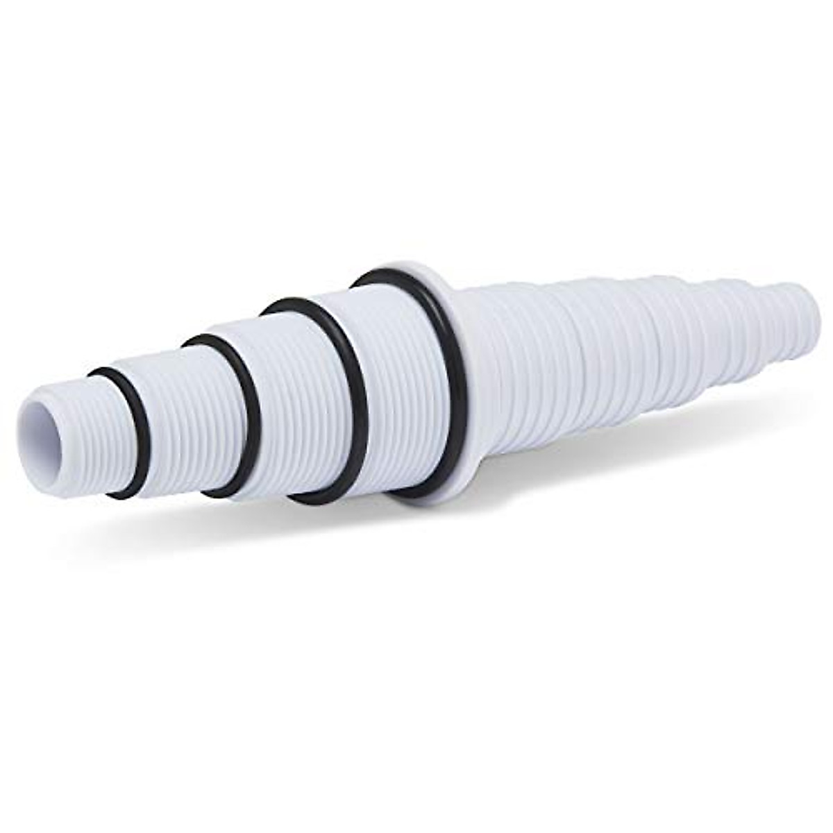 Sealproof Pool Hose Adapter, 30 Configurations, Compatible with Most Pumps, Skimmers, and Filters, White