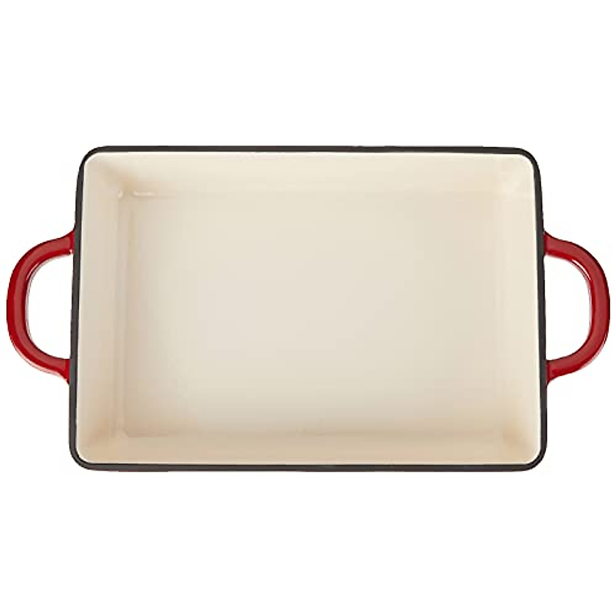 Crock Pot Artisan 13 Inch Enameled Cast Iron Lasagna Pan, Scarlet Red