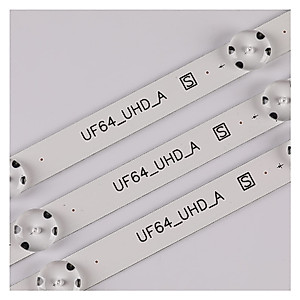 AGJPXFR LED Backlight Strip 8 Lamp 1Bar 24EA 43uh619v 43UH610V 43UH6030 UF64 UHD_A 43LH5700 43LH60FHD Fit for LG Fit for Innotek 43inch Fit for UHD(Light bar only)