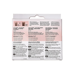 KISS Falscara DIY Eyelash Extension Volumizing Wisps - Featherlight Synthetic Reusable Artificial Eyelashes Pack of 10 Mini Lash Clusters for that Authentic Eyelash Extension Look