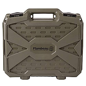 Flambeau Outdoors Zerust Infused Double Deep Pistol Case - 16.5", Olive Drab Green