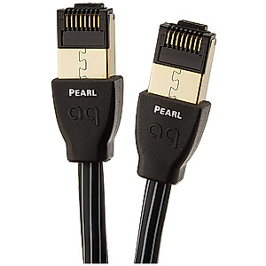 AudioQuest 0.75 m RJ/E Pearl Cat 7 Black Networking Cable – Networking Cables (0.75 m, Cat 7, RJ45, RJ45, Black)