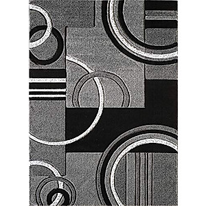 GLORY RUGS Area Rug Modern 8x10 Grey Soft Hand Carved Contemporary Floor Carpet with Premium Fluffy Texture for Indoor Living Dining Room and Bedroom Area