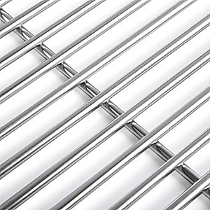 DELSbbq 7528 Stainless Steel Cooking Grates Replacement for Weber Genesis E and S Series 300 E310 E320 S310 S320 Gas Grills,19.5 inch #304 Stainless Steel